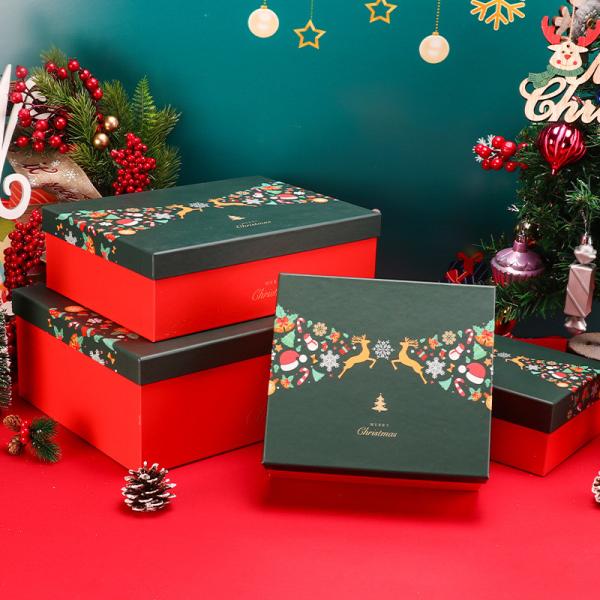 Quality Cardboard Hardcover Christmas Packaging Boxes Any PMS Color for sale