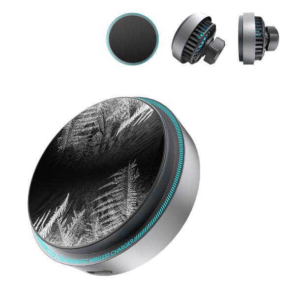Quality Fan Cooling Magnetic Iphone Car Charger 15w Fast Charging Lightweight for sale