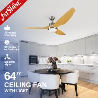 Quality Remote Control Abs Blades Dimmable LED Ceiling Fan 64 Inch Mulit Colors for sale