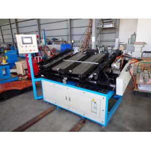 Quality Aluminum 5mm Fin Height Radiator Core Builder Machine For 2 Rows for sale