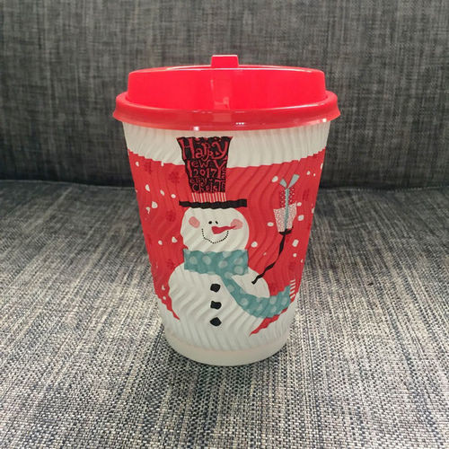 Quality Ripple Disposable Cups For Hot Drinks , Eco Friendly Disposable Coffee Cups 12oz for sale