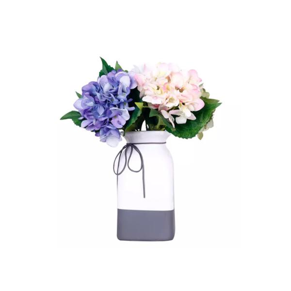 Quality Realistic Hydrangeas Silk Fake Flowers Centerpieces 15cm 20cm for sale