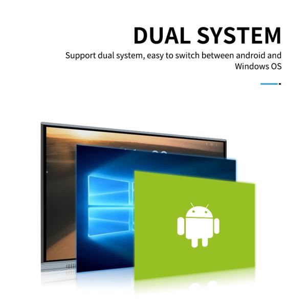 Quality CE 4mm Glass LCD Infrared Smart Board Support Windows Linux Aluminum Alloy Frame for sale