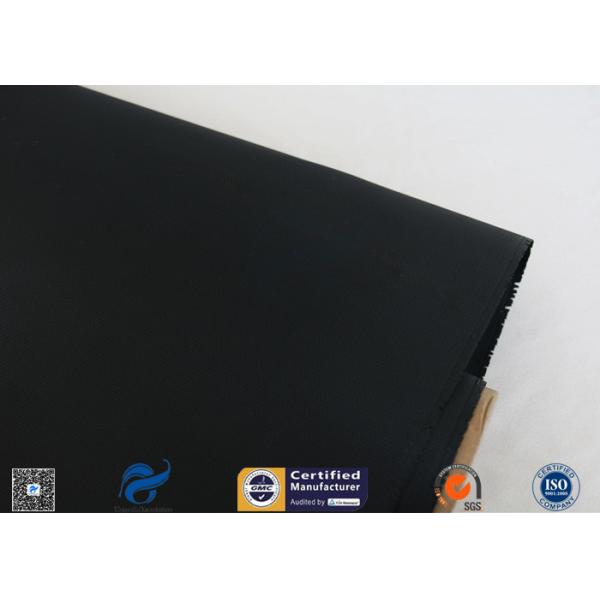 Quality Heat Resisting Silicone Coated Fiberglass Fabric 18oz Black Acrylic Coating for sale