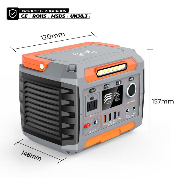 Quality 300W 288Wh Portable Solar Panel Power Station With Wireless Charging for sale
