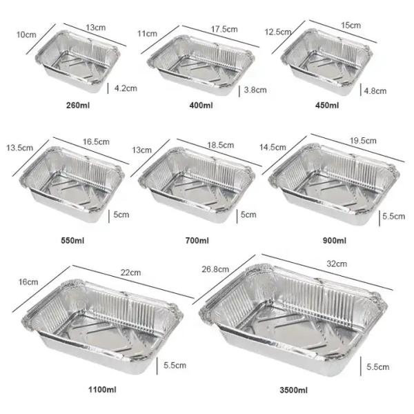 Quality Aluminum Foil Container Lunch Box for sale