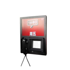 Quality Advertising Phone kiosk Connect Bank Hotline V636 for sale