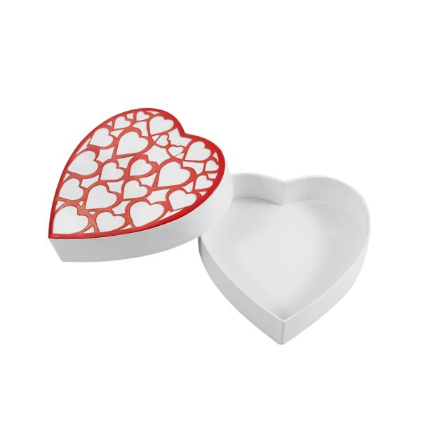 Quality Heart Shaped Gift Box With Heart Pattern Luxury Surprise Present Packaging For for sale
