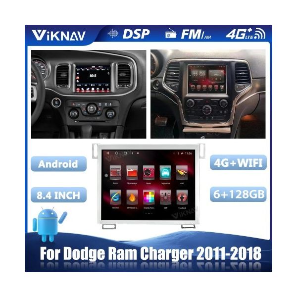 Quality VIKNAV Automotive for Dodge Android Radio Stereo For Charger 2011-2018 BT Carplay GPS Navigation for sale