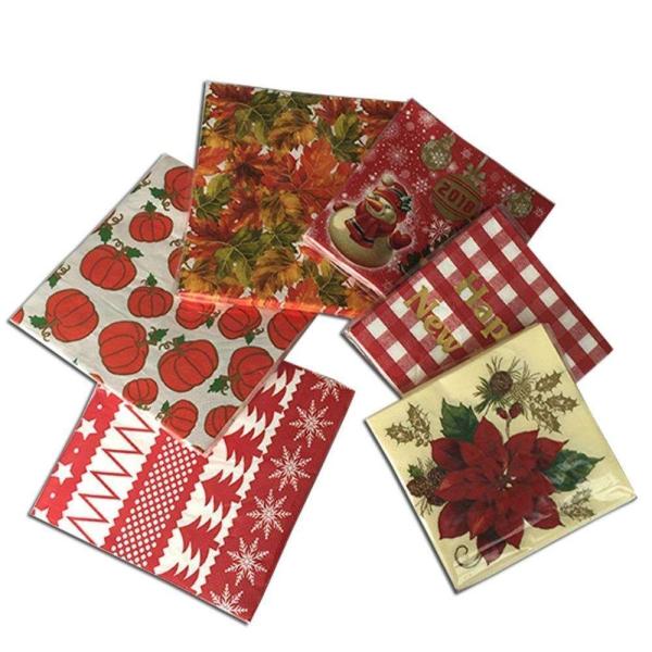 Quality Disposable Party Tissue Paper Multicolor Paper Napkin for Personal Serviettes in for sale