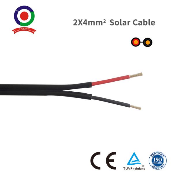 4mm2 Twin Core DC Cable Solar PV Cable 100 Meter Roll from China Factory