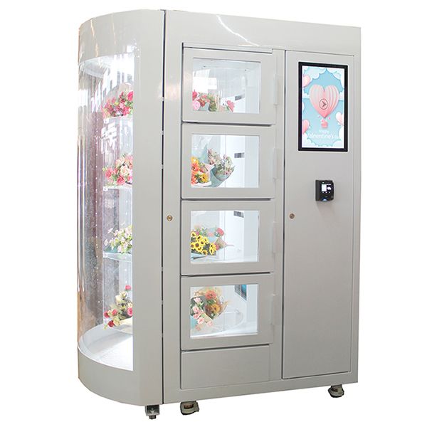 Quality Intelligent Refrigeration Flower Vending Machine with Humidifier and Card Reader For Market for sale