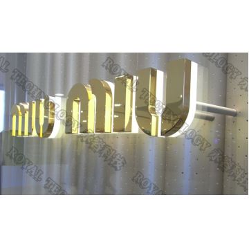 Quality Billboard With LED Light High Vacuum Metallizing Equipment, 3D SS Letters IP for sale