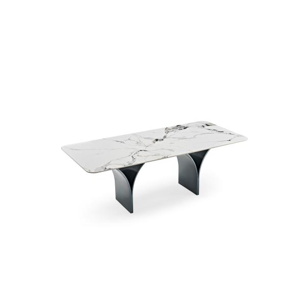Quality Sintered Stone Stylish Dining Room Set Wholesale Simple Dining Table Rectangle for sale