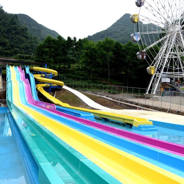 Quality High Durability Fiberglass Water Slide  Adult Water Slide With Colorful Design for sale