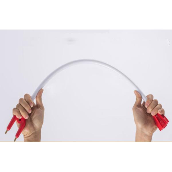 Quality White 134cm Electric Cattle Prod Stock Prodders Break Proof 0.25KG for sale