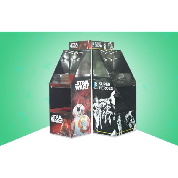 Quality Heavy Duty Black Cardboard Display Stands For Mix - Presenting Frame / Mat / Poster , Offset Printing for sale