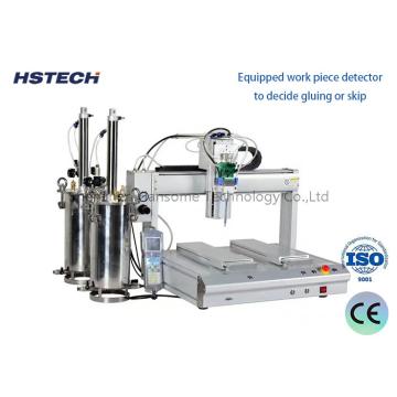 Quality Automatic LED Bulb Glue Dispenser with 4 Rotary Working Stations & Text Screen for sale