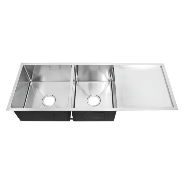 Quality Durable Modern Style Kitchen Sink With Drainboard Thick Panel 16 Gauge / Modern Kitchen Sink for sale