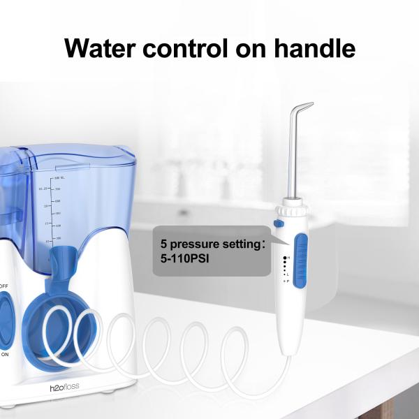 Quality Commercial Countertop Water Flosser Quiet Design With 12 Multifunctional Tips for sale