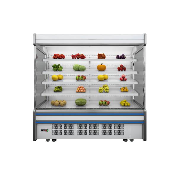 Quality 2412L Commercial Refrigeration Equipment Multideck Cabinet Open Display Showcase for sale