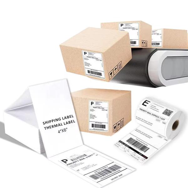 Quality Customizable Direct Thermal Shipping Labels Waterproof With Permanent Adhesive for sale