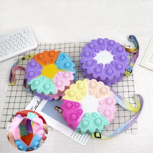 Quality Silicone Retractable Pencil Case Cartoon Kawaii Expandable Stand School for sale