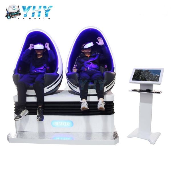 Quality Double Seats Egg Chair 9D Cinema VR Thearter Virtual Reality Simulator Indoor Rides Shopping mall for sale