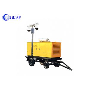 Quality Braking System Mobile Surveillance Trailers , Vehicle Mounted Light Tower 1920 for sale