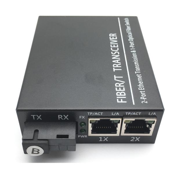 Quality 10 / 100 / 1000M Single Fiber Optic Transceiver IEEE802.3z Non - Condensing for sale