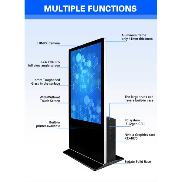 Quality 55" 4K Nvidia Chipset RTX4070 Avatar AI Man Machine Interactive Camera for sale