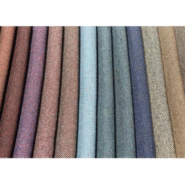 Quality SGS Polyester Linen Upholstery Fabric Home Sewing Woven Knit Fabric for sale