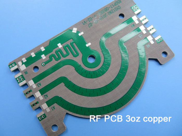 Quality F4BTM350 High Frequency PCB Board 1.5mm PTFE Plate with 3oz Copper and Immersion Silver for sale