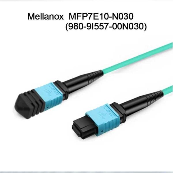 Quality Nvidia Mfp7e10-Nxxx Optical Multimode Fiber Cable Mfp7e10-N030 (980-9I557-00N030) Mmf, MPO12 APC to MPO12 APC, 30m for sale