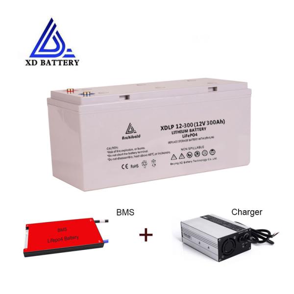 Quality Silk 12V 300Ah LiFePO4 Lithium Ion Battery 9000+ Cycle Life Deep Cycle Rechargeable Battery for Solar Alarm System for sale