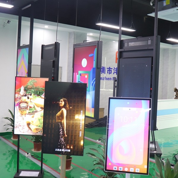 Quality 43 Inch Double Sided LCD Screen Module Advertising Floor Dual Sided Window Kiosk for sale