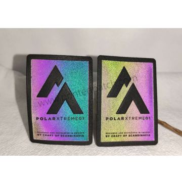 Quality Washable 3M Reflective Labels 8 Colorway Laser Etched Leather Patches for sale