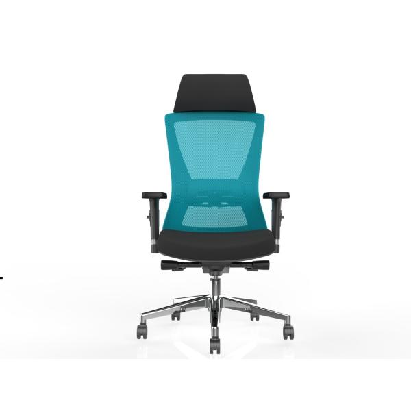 Quality 3D Armrest 360degree Mesh Staff Chair Breathable Soft Headrest for sale