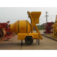 Quality 15rpm Electric Concrete Mixer Rubber Wheel Driving Reversible Drum 350L for sale