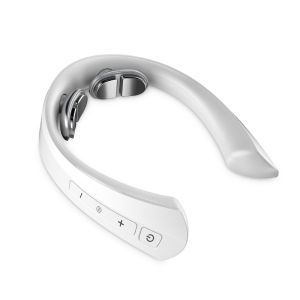 Quality Portable Intelligent Electric Wireless Smart Neck Massager Pain Relief Heating for sale
