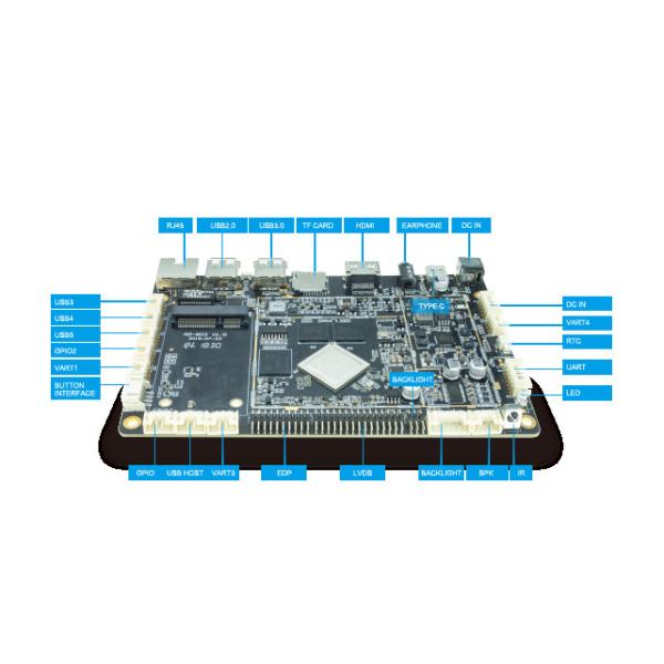 Quality 3 UART Embedded Motherboard , 6 USB Host 4G LTE Industrial PC Motherboard for sale