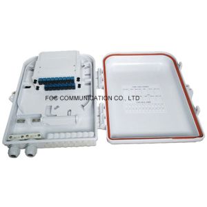 Quality 16 Fiber Fiber Optic Termination Box ABS Plastic With PLC Splitter Cassette Type for sale