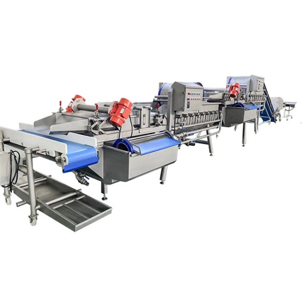 Quality Diced Cleaning 1700kg/H Vegetable And Fruit Washing Machine for sale