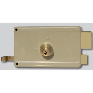 Quality Long Lasting Single Cylinder Rim Door Lock with Included Strike Plate and OEM for sale