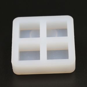 Quality Odorless Silicone Square Ice Cube Tray Block Mold 60x60x15mm Multipurpose for sale