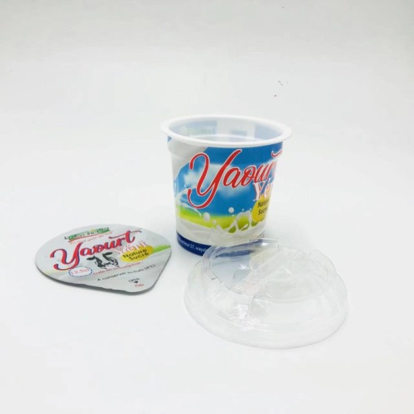 Quality 125ml 4oz disposable plastic PP food grade yogurt cup 5g with aluminum foil lid for sale
