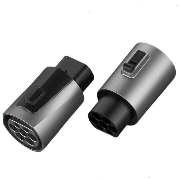 Quality New Design Silver Painting V2l Type 2 To GBT Electric Vehicle Car Charging Adapter For BYD B M W for sale