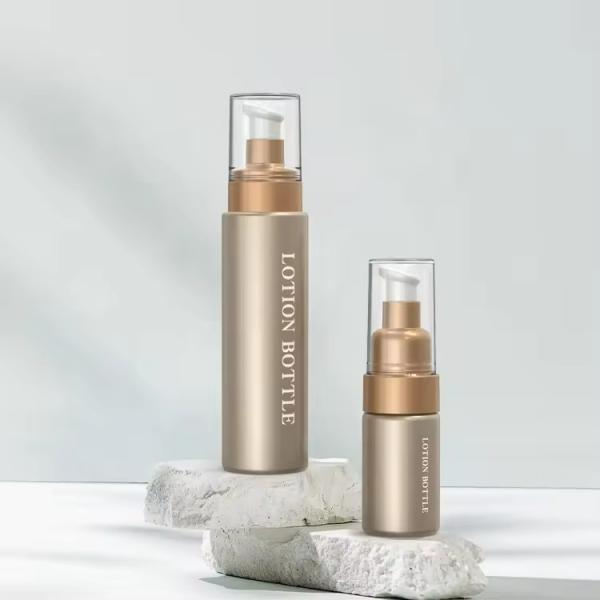 Quality Frosted Empty Cosmetic Bottles Brown Toner Bottle 5ml - 500ml for sale