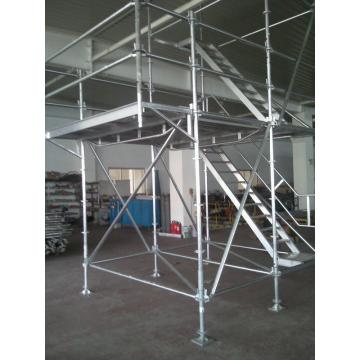 Quality Light Weight Aluminum Ring Lock scaffolding System with 30Kg / ㎡ Loading for sale