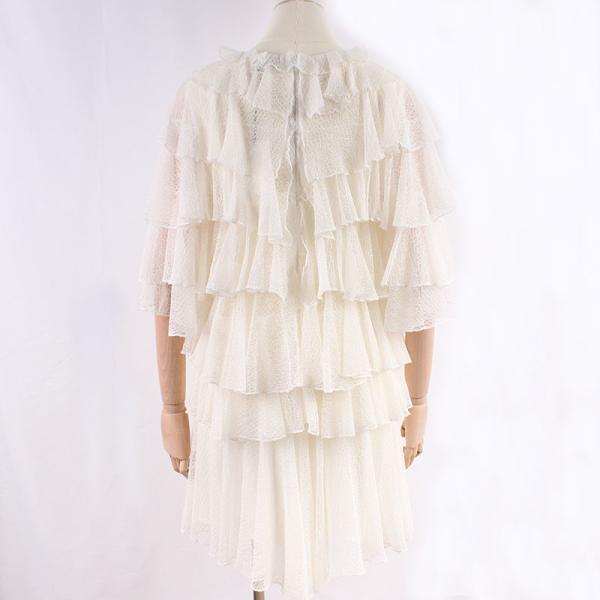 Quality Short Sleeve 90 Nylon 10 Spandex Lace Party Dress for sale